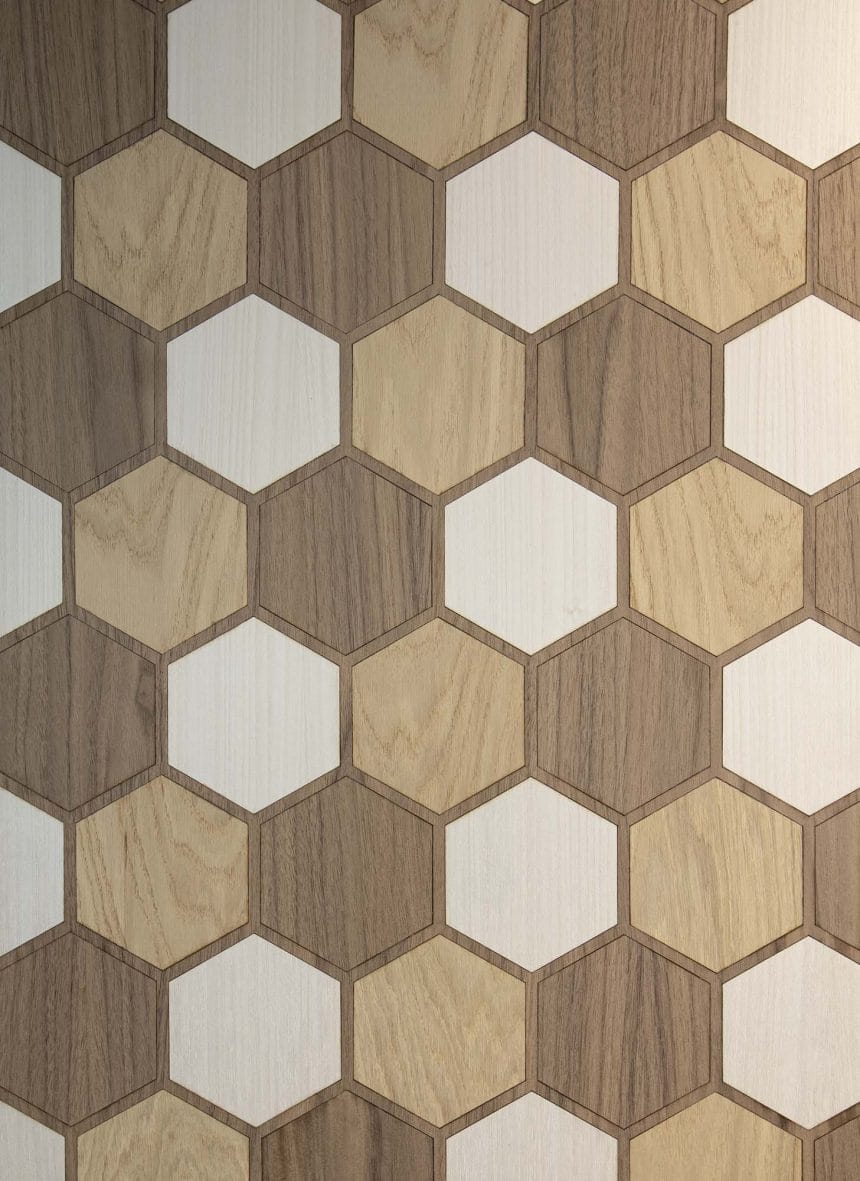 Hexagon - Melamine Surfaces MDF Chipboard Counters Floors Doors